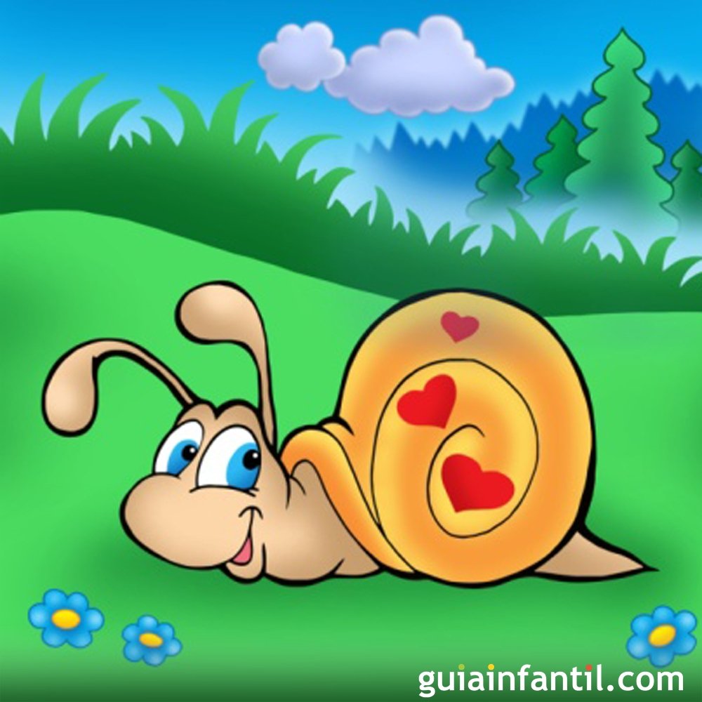 Contos para crianças. Pedrinho, o caracol e a lesma