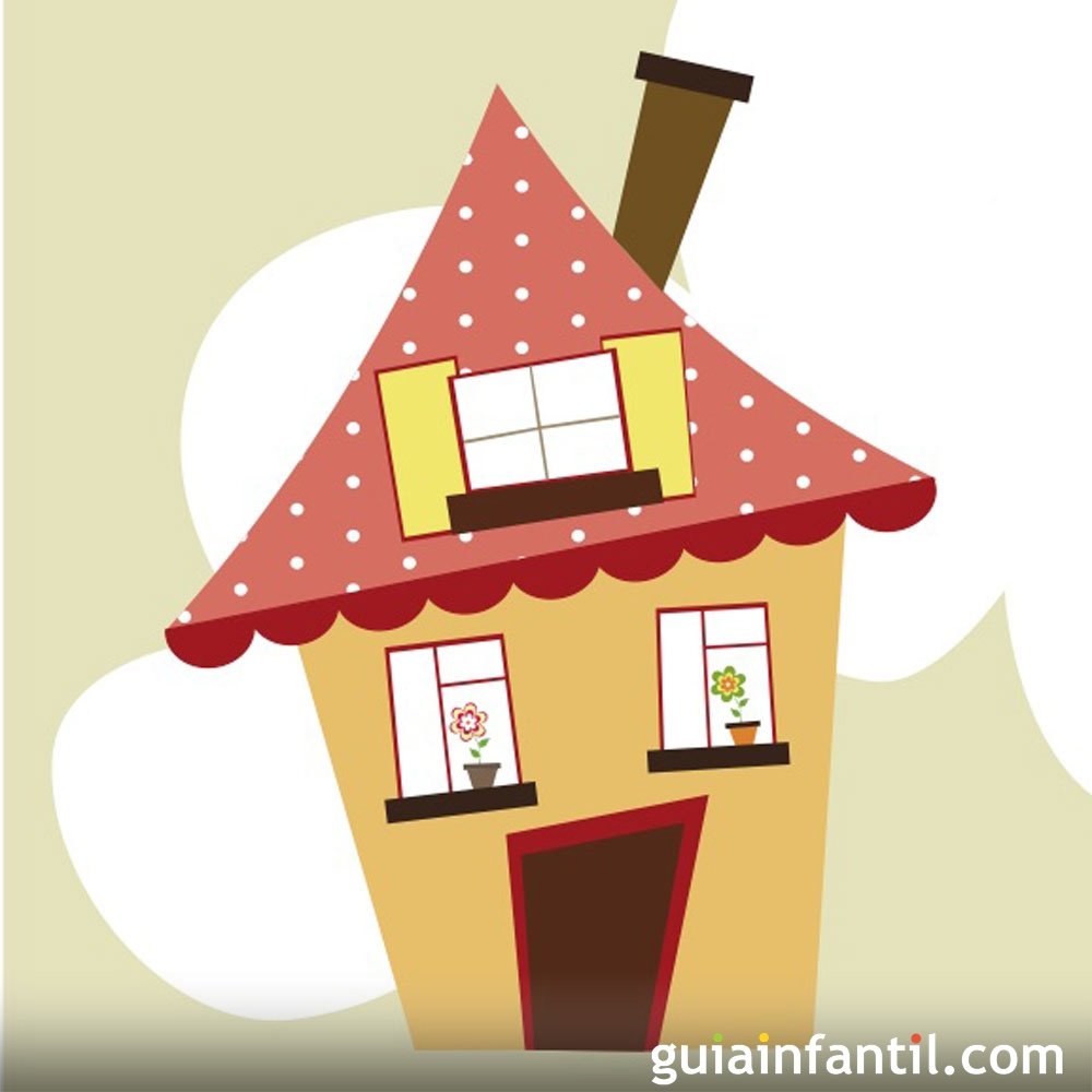 Casa. Letra de canção para crianças